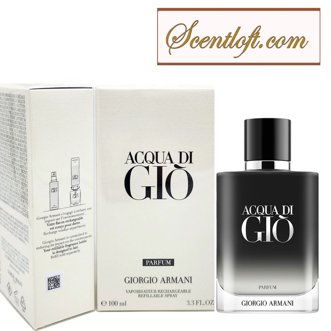 GIORGIO ARMANI Acqua Di Gio Parfum 100ml (New Size) in Refillable Bott ...