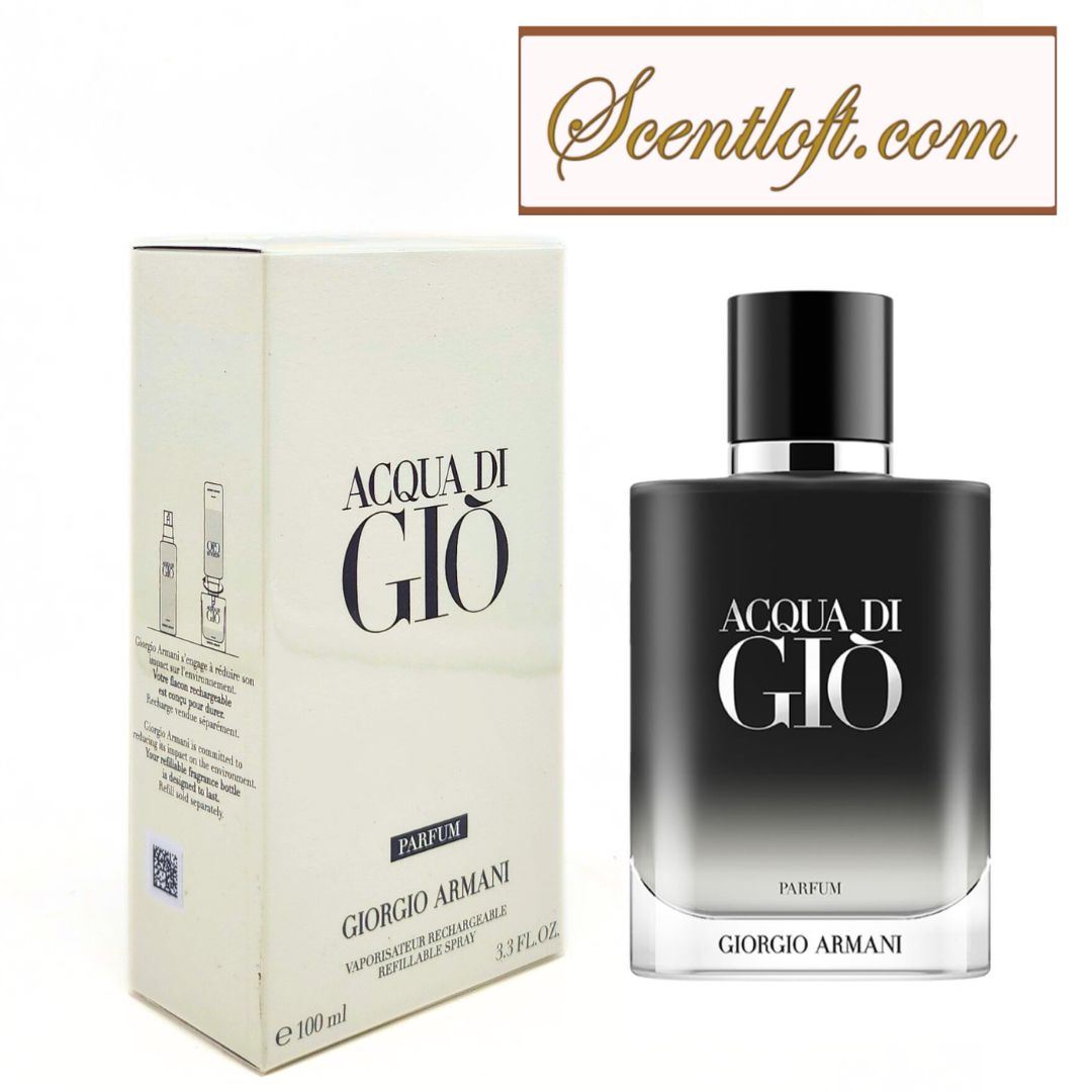 GIORGIO ARMANI Acqua Di Gio Parfum 100ml (New Size) in Refillable Bott ...